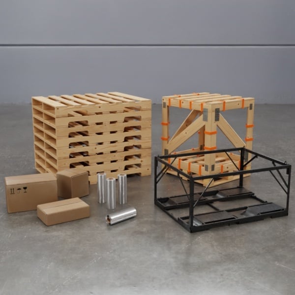Glass Shipping Crates | Wood & Metal Transport Racks